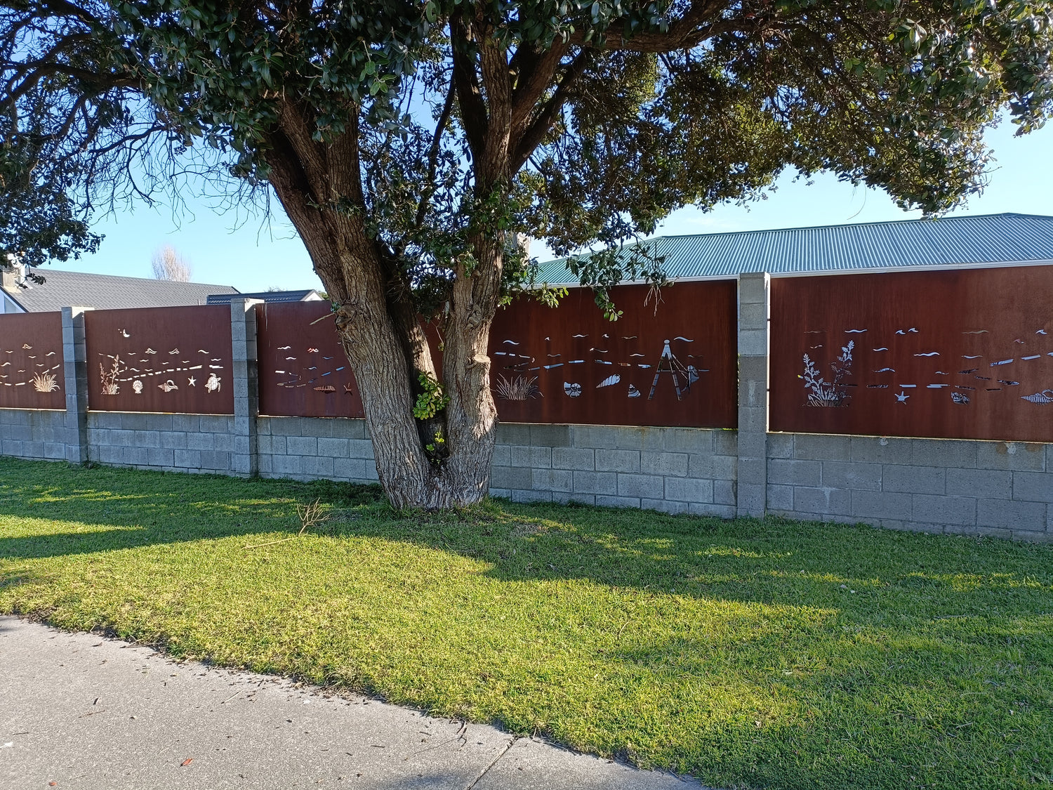 Laser-Cut Privacy Screens NZ | Corten OR Powder-Coated Fence Panels ...