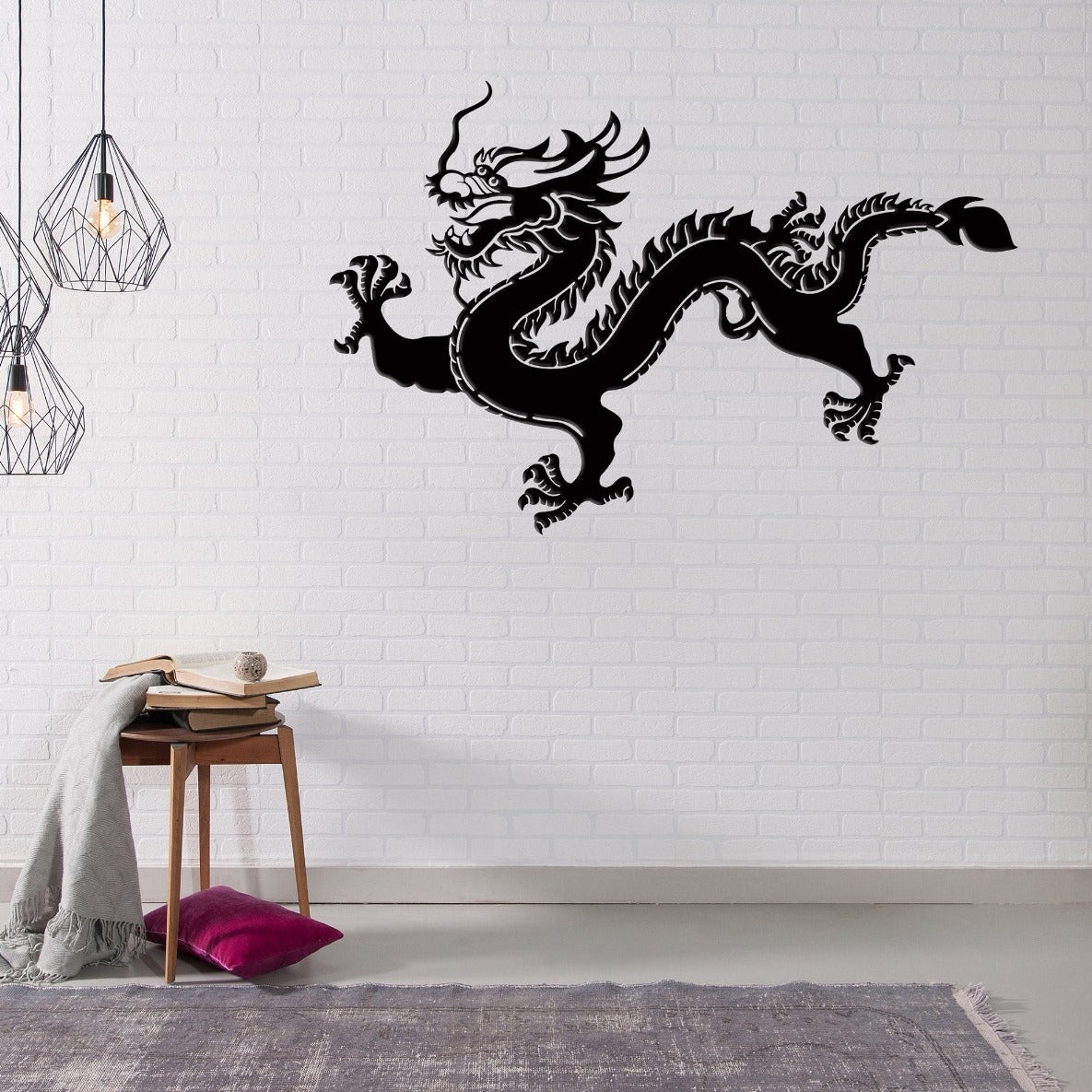 Chinese Dragon - Metal Art – Design Junction NZ