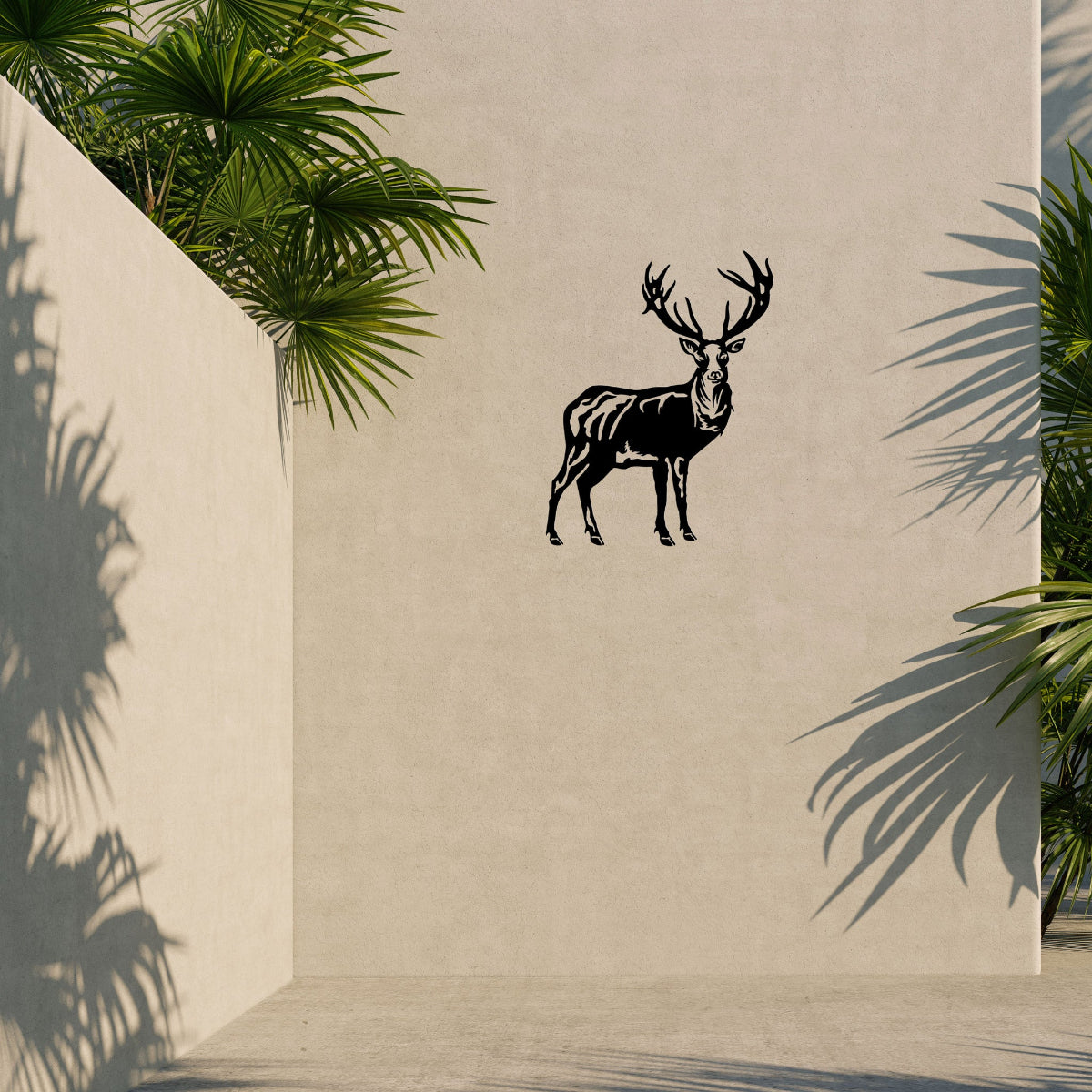Red Stag - Large Outdoor Wall Art – Design Junction NZ