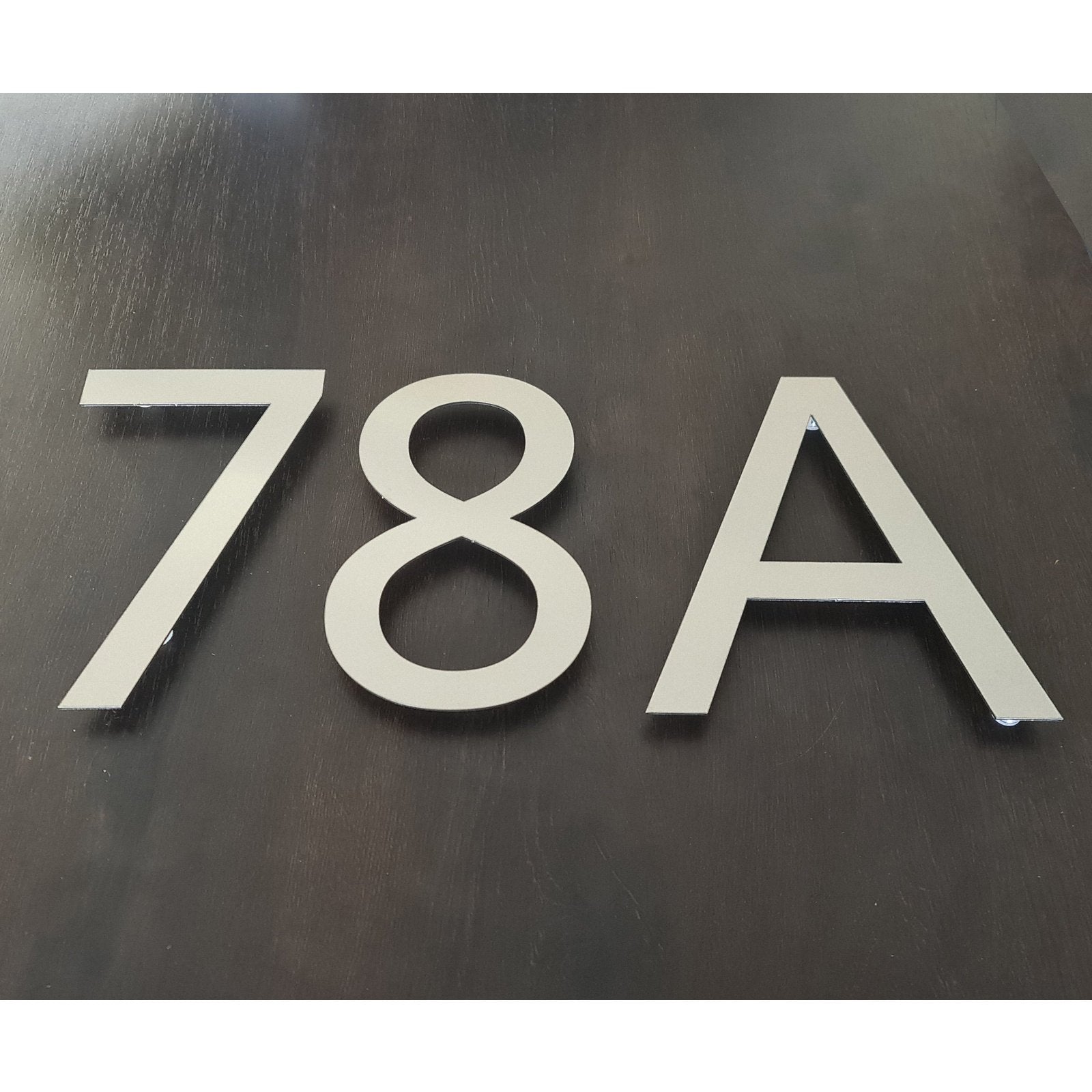 Stainless Steel House Numbers MS San Medium (200mm) – Design Junction NZ