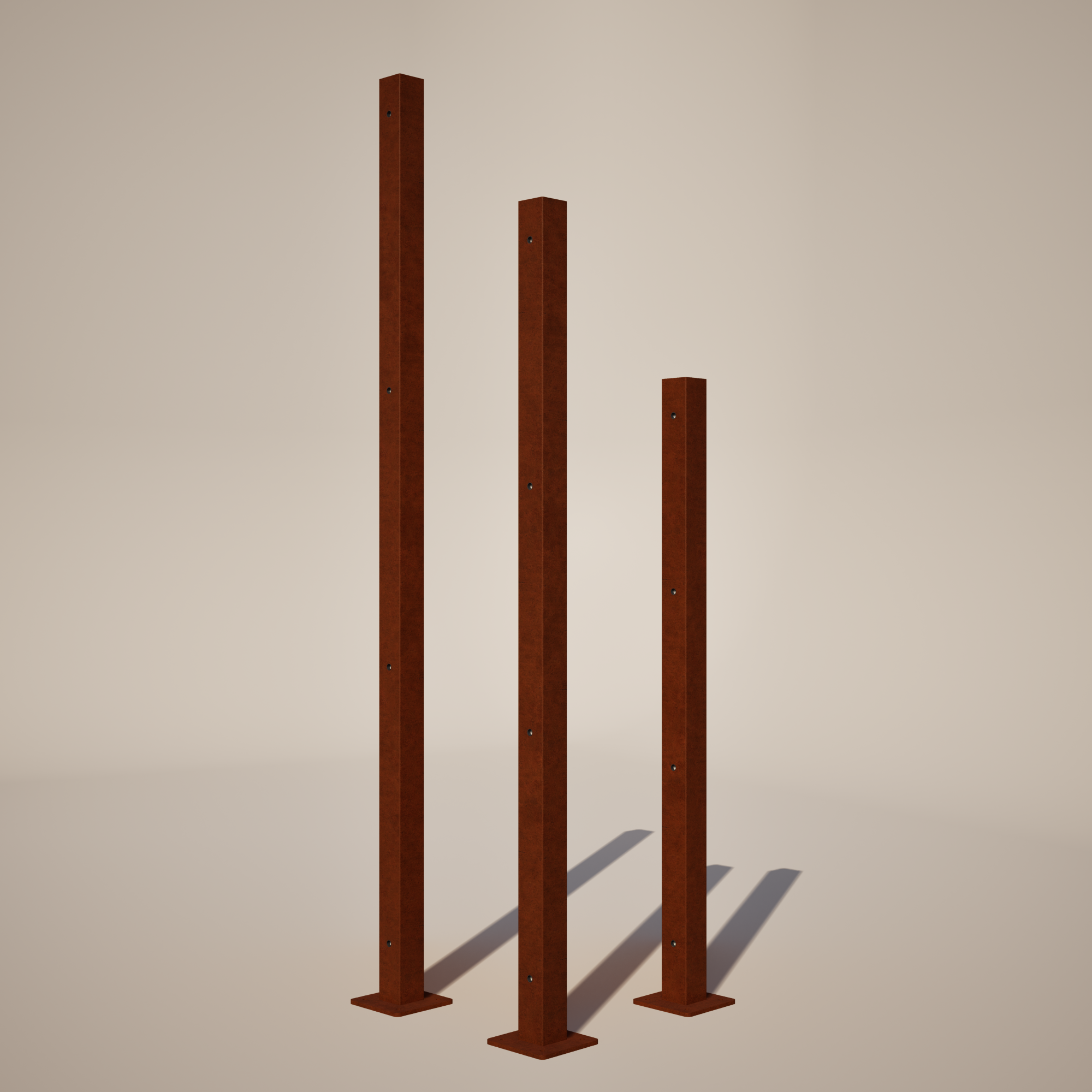 Flange Mounted Balustrade Post - Deck & Patio – Design Junction NZ