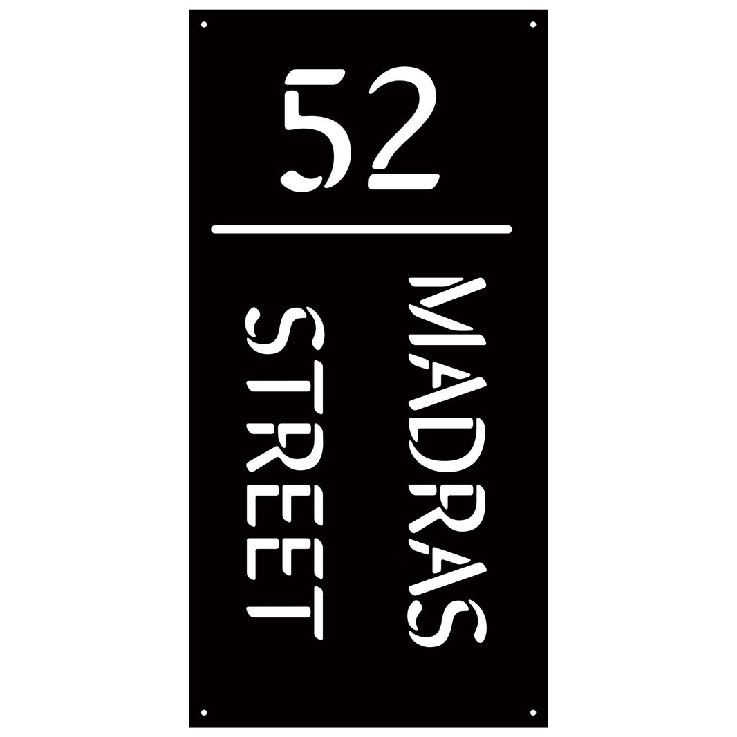 House Numbers & Address Sign Plates : Adding Personal Touch to Your Ho ...