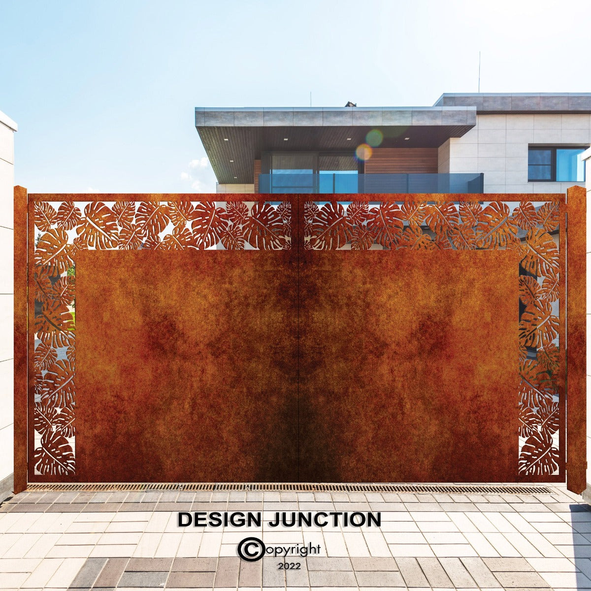 Double Leaf Swing Driveway Gates