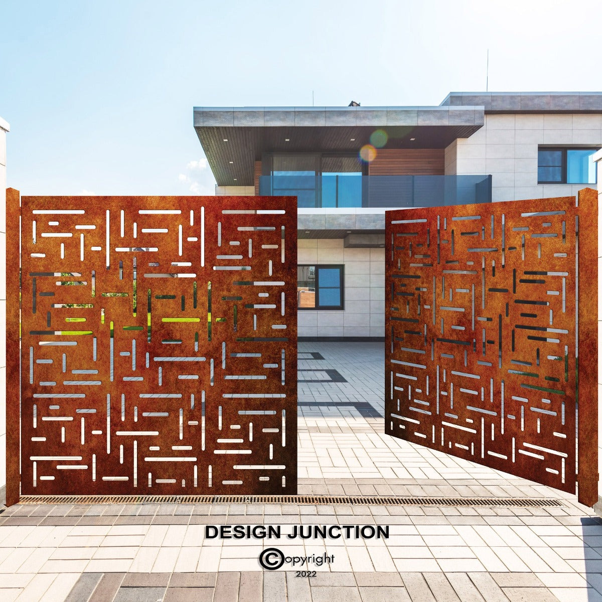 Random Lines Gate – Design Junction NZ
